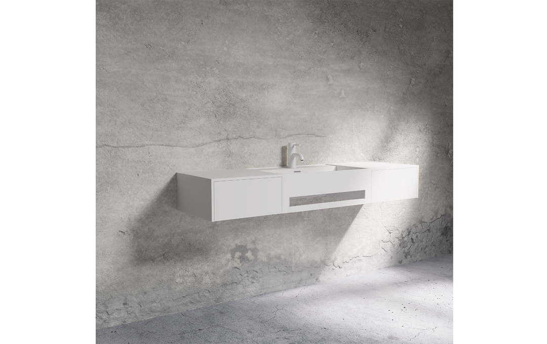Solid Surface Waschtische und Wannen Matt White & Matt Black ...
